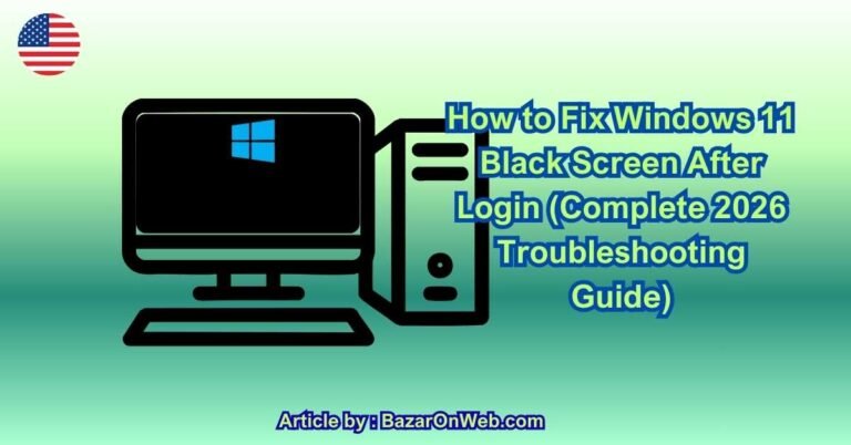 How to Fix Windows 11 Black Screen After Login (Complete 2026 ...