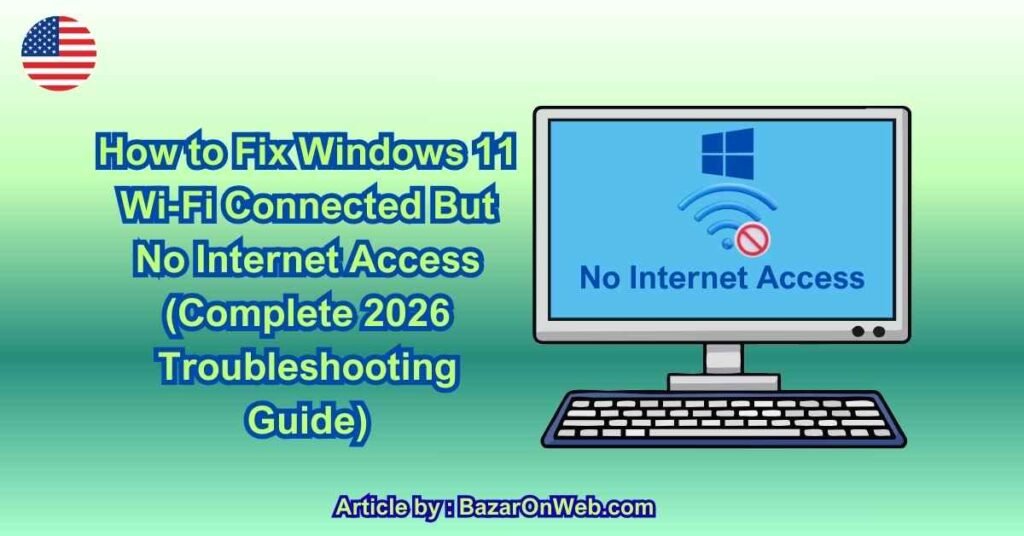 How to Fix Windows 11 Wi-Fi Connected But No Internet Access (Complete ...