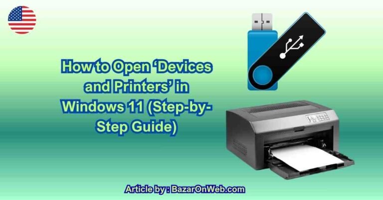 How to Open ‘Devices and Printers’ in Windows 11 (Step-by-Step Guide ...